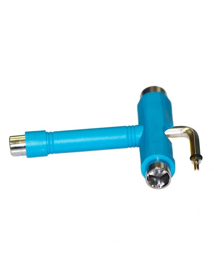 Long Island Multitask key Blue - longboard and skateboard tool