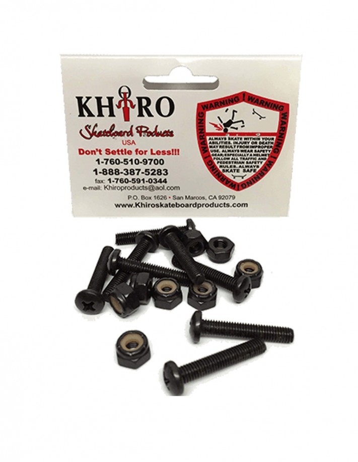 KHIRO 1" Phillips - Ronde kop - Montageset skateboard