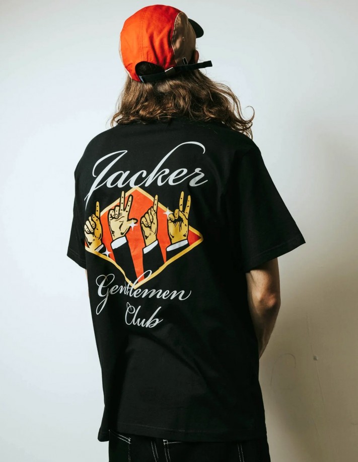 JACKER Gentlemen Club - Noir - T-shirt