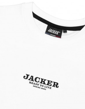 JACKER Addicted - White - T-shirt