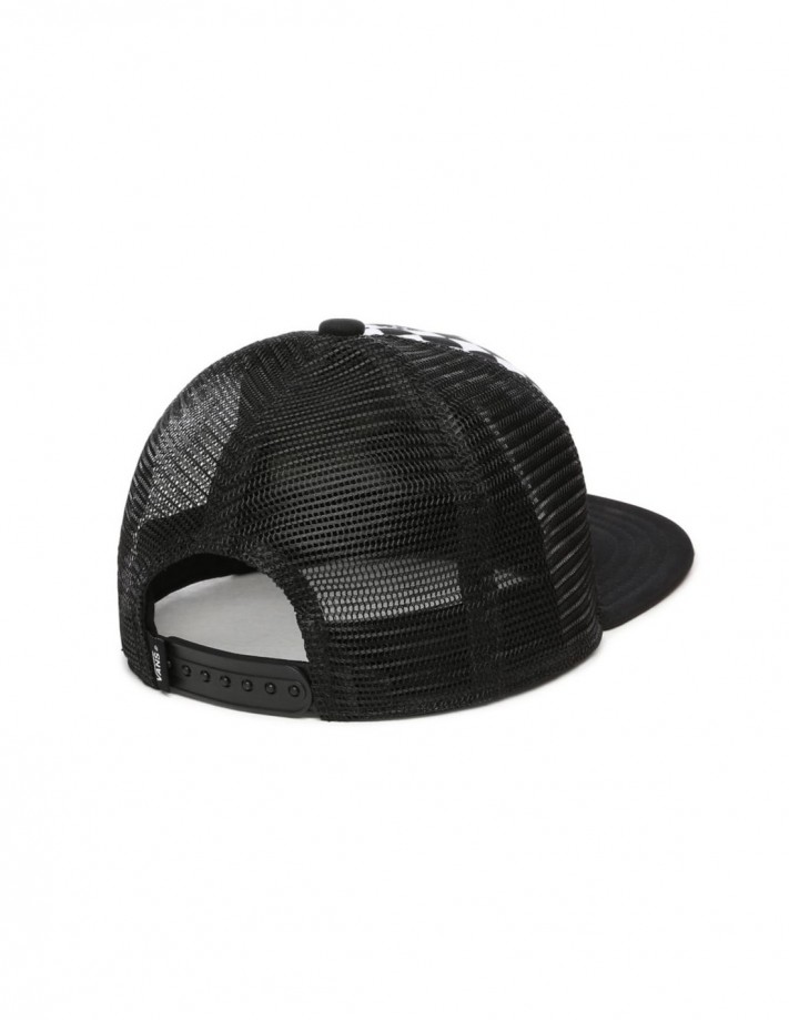 VANS Junior Classic Patch Trucker Plus - Black/White Checkerboard - Cap