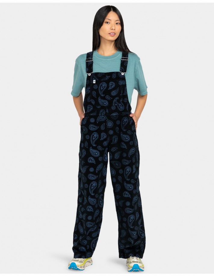 ELEMENT Utility Overall - Paisley Black Deja Vu - Overalls